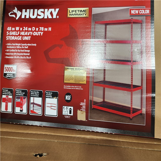 Husky 5 shelf heavy duty store